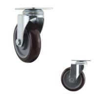 China 5 Inch Polyurethane Medium Duty Casters 155mm Height for sale