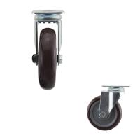 China 5 Inch Polyurethane Medium Duty Casters 155mm Height for sale