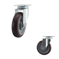 China 5 Inch Polyurethane Medium Duty Casters 155mm Height for sale