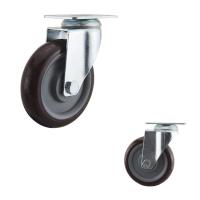 China 5 Inch Polyurethane Medium Duty Casters 155mm Height for sale