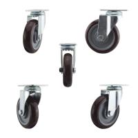 China 5 Inch Polyurethane Medium Duty Casters 155mm Height for sale