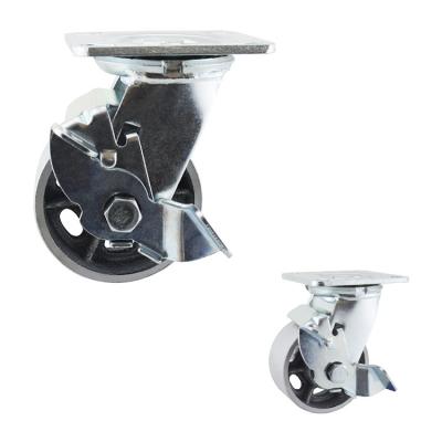 중국 롤러 베어링이 있는 4인치 200kg 용량 회전 중장비 가구 캐스터 판매용
