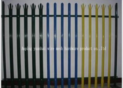 China Eco Friendly Steel Picket Fencing , Palisade Fencing Pales For Commercial Grounds for sale