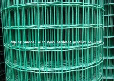 China El panel de malla de alambre cuadrado durable del pollo, cercado revestido verde de la malla de alambre del Pvc en venta