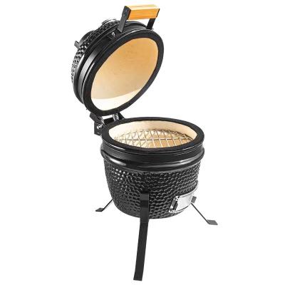 Cina Griglia Kamado da 13 pollici di colore nero 32 cm Resistenza al fuoco di alto grado in vendita