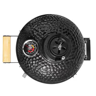 Cina Griglia Kamado da 13 pollici di colore nero 32 cm Resistenza al fuoco di alto grado in vendita