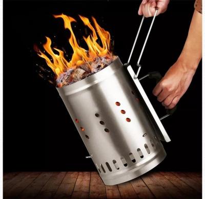 Cina Barbecue Carbone Camino Starter Utensili da cucina Acciaio zincato resistente in vendita