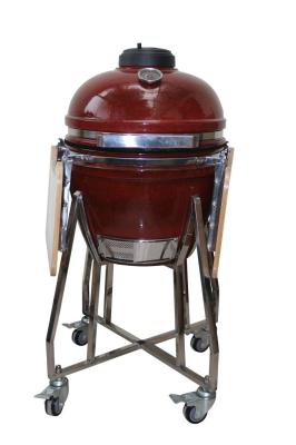 Cina Colore rosso tropicale Griglia Kamado da 18 pollici 48 cm Carbone di ceramica in vendita
