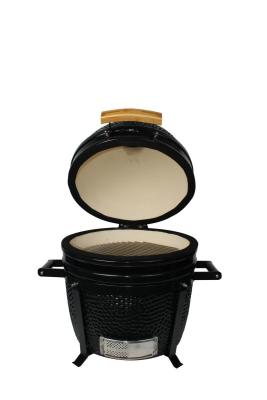 Cina Griglia Kamado a carbone per esterni da 16 pollici in ceramica colore nero 40 cm in vendita