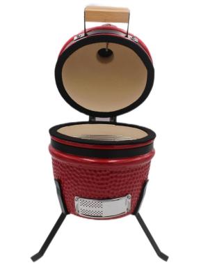 Cina Griglia Kamado a carbone per esterni da 13 pollici colore rosso 32 cm in vendita