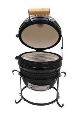 Cina Griglia in ceramica per barbecue a carbone da 13 pollici da 32 cm nera per esterni in vendita