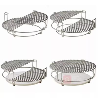 Cina Accessori per griglia Kamado in acciaio inossidabile Dividi e conquista barbecue in vendita