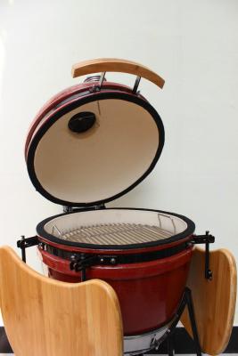 Cina Colore rosso tropicale Griglia Kamado da 18 pollici 48 cm Carbone di ceramica in vendita