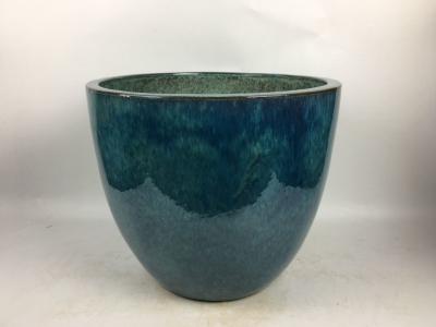 Cina Vaso per piante da esterno smaltato rotondo 3 Vaso per fioriera smaltato 14 '' 18 '' 22 '' in vendita