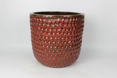 Cina Vaso da esterno in ceramica da giardino ad alto fuoco di forma rotonda in vendita