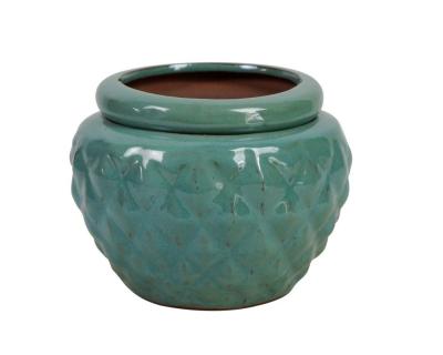 Cina Vaso in ceramica smaltata autoirrigante da 6,5 ​​pollici per piante 16,5x12,5 cm in vendita