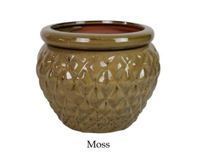 Cina Vaso in ceramica smaltata autoirrigante da 6,5 ​​pollici per piante 16,5x12,5 cm in vendita