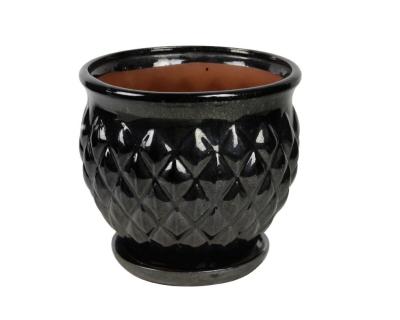 Cina Vasi per interni smaltati quadrati in ceramica da 6 pollici e 8 pollici in vendita