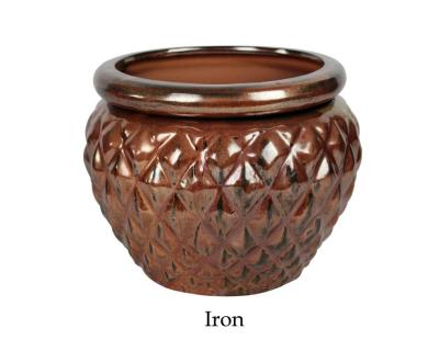 Cina Vaso in ceramica smaltata autoirrigante da 6,5 ​​pollici per piante 16,5x12,5 cm in vendita
