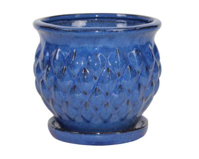 Cina Vasi per interni smaltati quadrati in ceramica da 6 pollici e 8 pollici in vendita