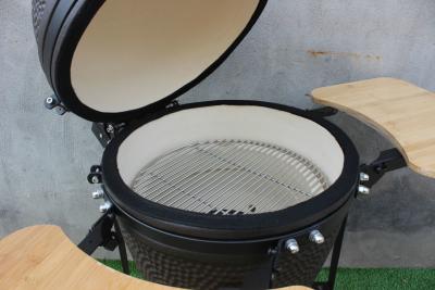 Cina Colore nero opaco Fornello a carbone in ceramica da 51 cm Kamado da 20 pollici in vendita