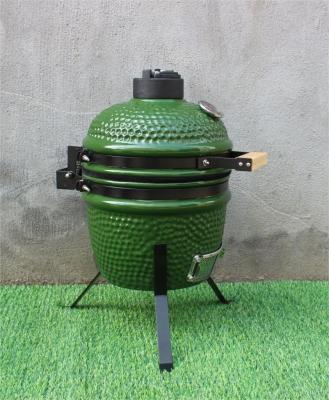 Cina Fornello a carbone in ceramica da 13 pollici per esterni di colore verde 33 cm in vendita
