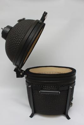 China Carvão exterior 16 polegadas Kamado Grill Cerâmica Matte Negro Cor 40cm à venda