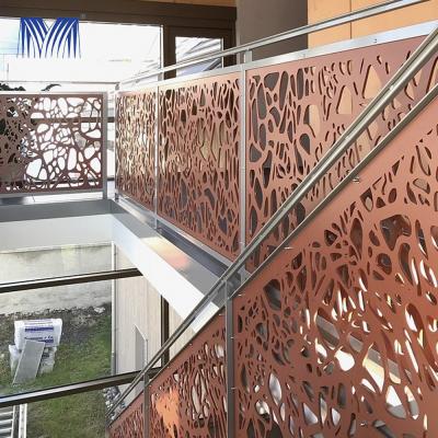 China Op maat gemaakte aluminium trappenrail anti-corrosie spiraaltraprail modern Te koop