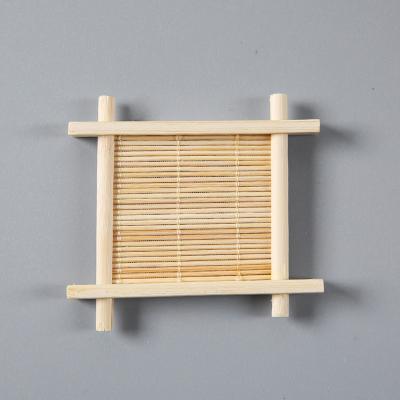 China Light Natural Bamboo Wooden Plant Saucer Comfortable Mat For Succulent Plant Pots for sale