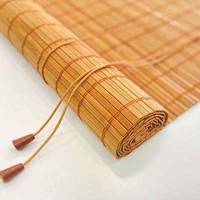 China Woven Roman Bamboo Mat Rolling Curtain Easily Installed Shutter Outdoor 180*180cm for sale