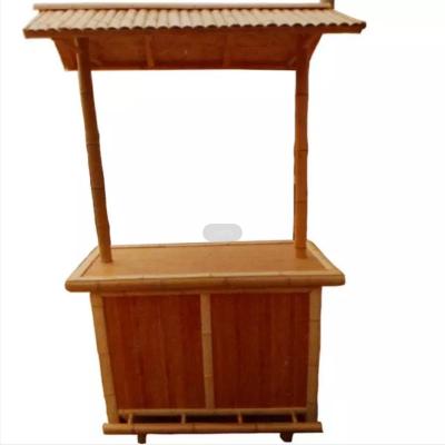 Cina Sedie di bambù beventi di Tiki Bar With Bottle Rack della spiaggia di bambù con supporto posteriore in vendita