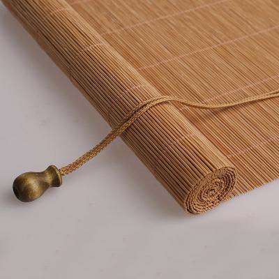 China Customized Wooden Shades Bamboo Roller Blind Sunscreen 180*180cm For Home for sale