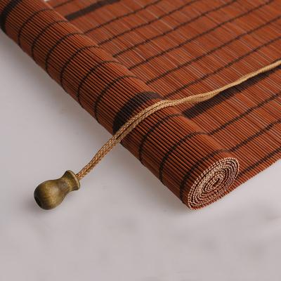 China Customized Wooden Shades Bamboo Roller Blind Sunscreen 180*180cm For Home for sale