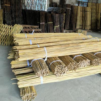 China Eco Friendly Decorative Raw Bamboo Poles Dia.0.8cm x 100cm Length for sale