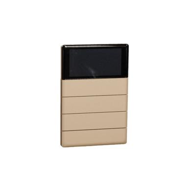 China NP16214_01WG Push Button Panel Schneide KNX 8 Position Smart Thermostat Panel for sale