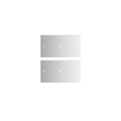 China PESB/2.10.1-131 ABB Rocker Switch with Lighting Icon Matt Silver Finish for sale