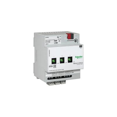 China MTN646991 Schneider SpaceLogic KNX 3-Gang 0-10V Lighting Control Unit with Manual Function for sale