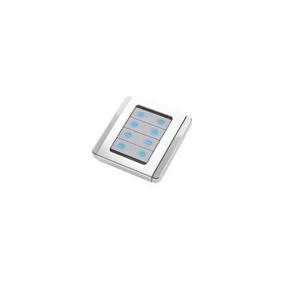 China MTN6518_GB Schneider NEO 8-Button KNX Panel IR Receiver Gray Silver RGB LED Scene Management Luxury for sale