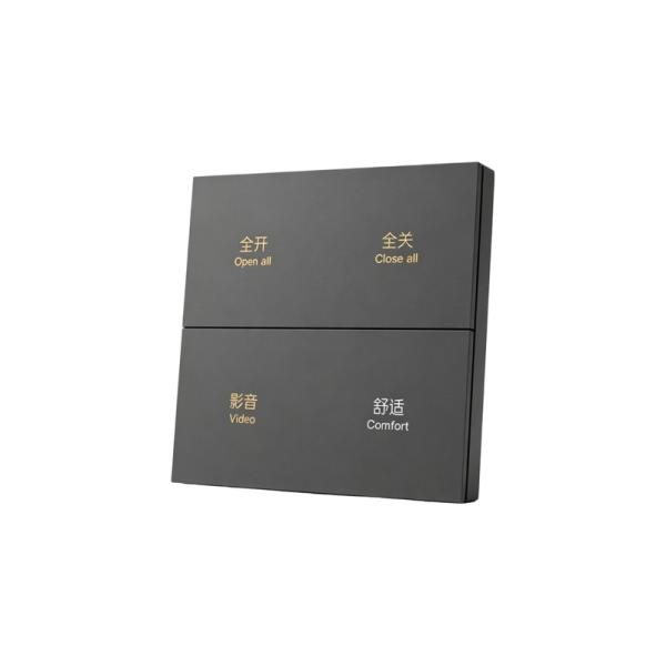 Quality MT-E3-KP04 E3-Series 4-Key ODM Smart Panel KNX Light Curtain Dimming Scene RGB Long Short Press for sale