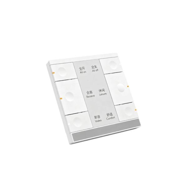 Quality MT-INK-KP06 INK Series 6-Key ODM Smart Panel KNX E-Ink Display Custom Labels Light Curtain Scene Control for sale