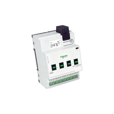 China MTN647595 Schneider KNX Switch Actuator REG-K 4-Channel 16A Current Sensing Manual Light Grey Rail Unit for sale