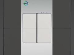 Schneider C2E616201_WE_C1 JINGYUE KNX 4-Gang Elegant White Panel, KNX Bus Programmable Scene Control