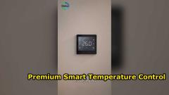 Schneider C2E621201_ST_C1 KNX Thermostat | Stainless Steel Room Temperature Control Panel