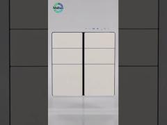 Schneider C2E616301_WE_C1 JINGYUE KNX 6-Gang Elegant White Panel, Multi-Scene Central Control KNX Bu