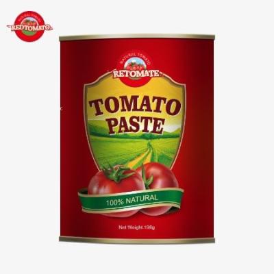China Voldoet aan de ISO HACCP en BRC normen en aan de FDA productie normen 198 g tomatenpasta in blik Te koop