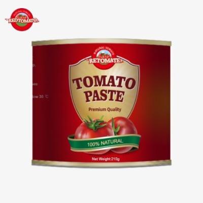 Cina OEM 210g pasta di pomodoro in scatola per il prezzo di fabbrica aderisce alle norme ISO HACCP e alimentari riconosciute dalla FDA in vendita