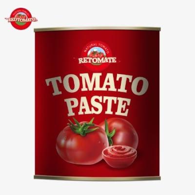 China 800gの缶詰トマトペストは,ISO HACCP BRCとFDAを含む国際品質と安全基準に準拠しています. for sale