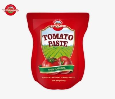 Cina 56g Sacchetto Stand / Borsa Piatta Pasta di pomodoro Concentrazione 28-30%/22-24%/18-20% in vendita