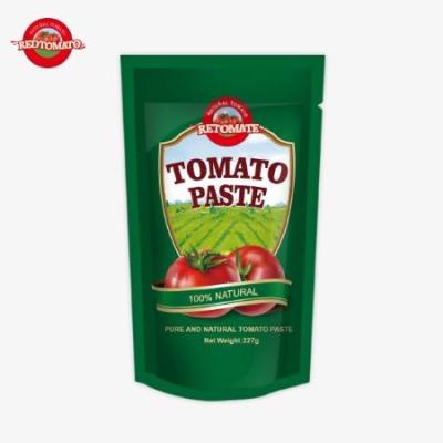 China ISO Pouch Tomato Paste 227g Double Concentrated Tomato Paste With Purity Ranging From 30% To 100% for sale