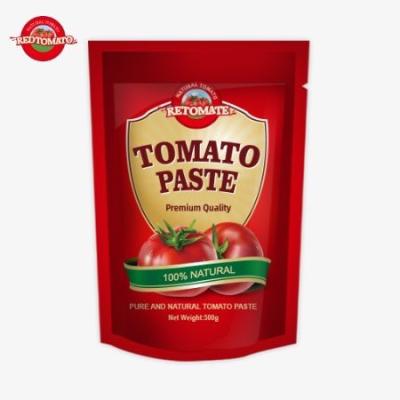 Chine Le sac de pâte de tomate de 500 g offre un emballage pratique et une saveur délicieuse à vendre